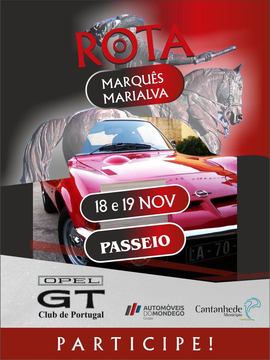 Passeio do Clube de Portugal OPEL GT – Rota Marquês de Marialva