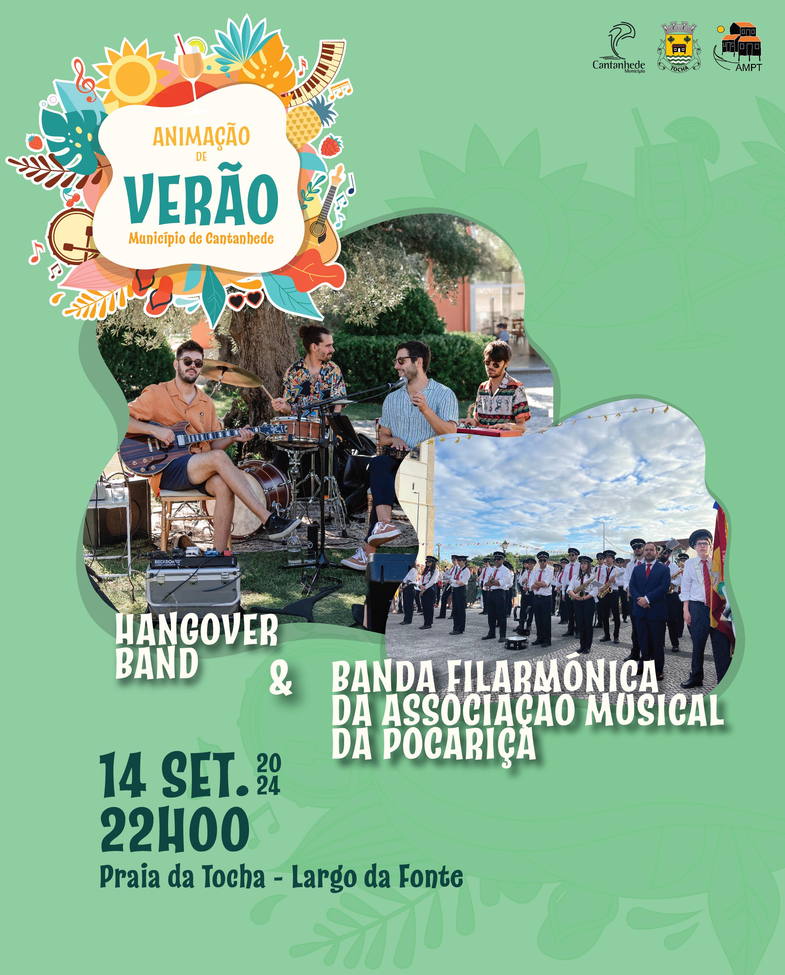 Animação de Verão na Praia da Tocha - Hangover Band e Banda Filarmónica ...